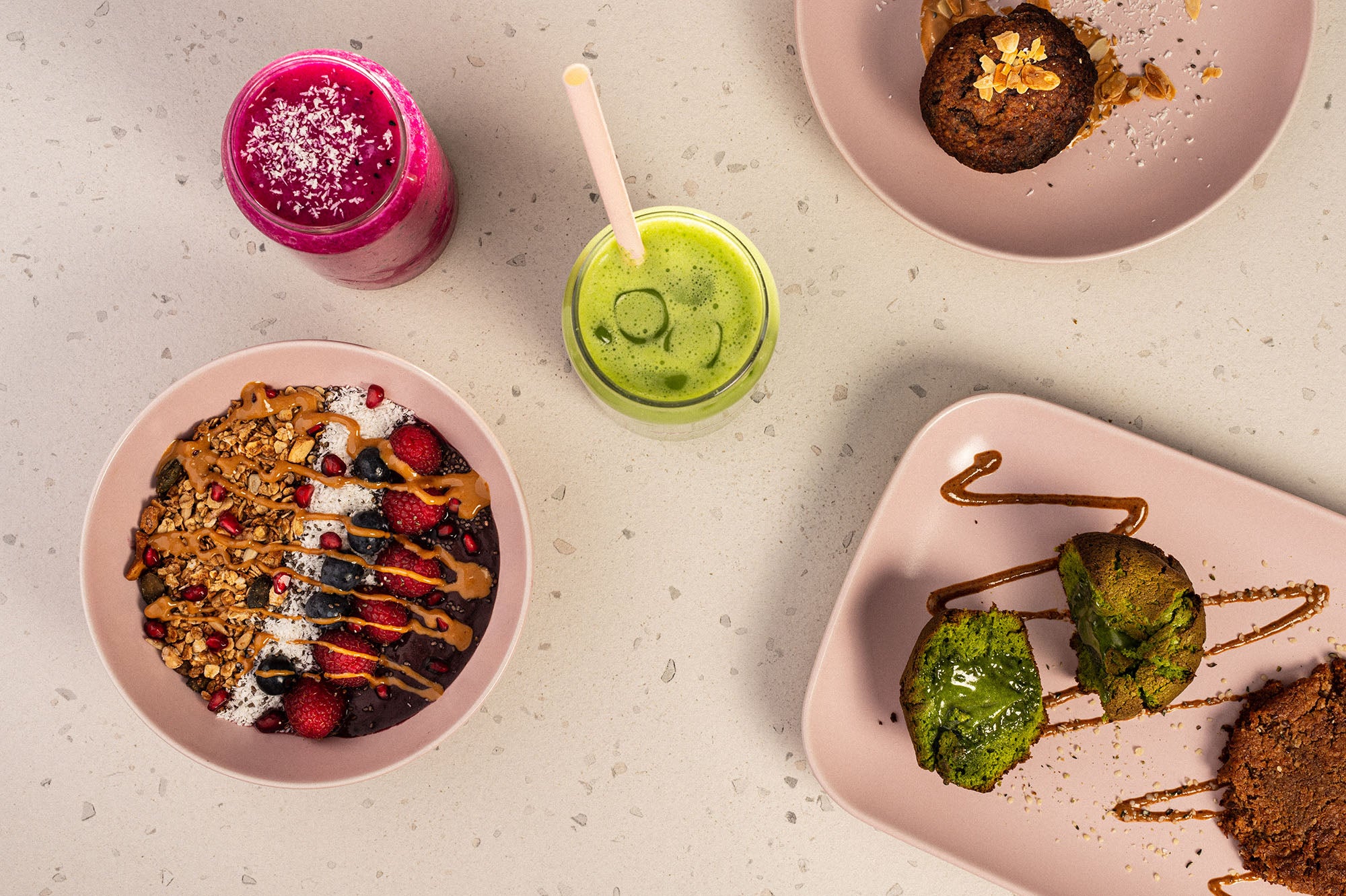 Melrose Kitchen | Matcha bar, acai bowls, lunch bowl, homemade pastrie