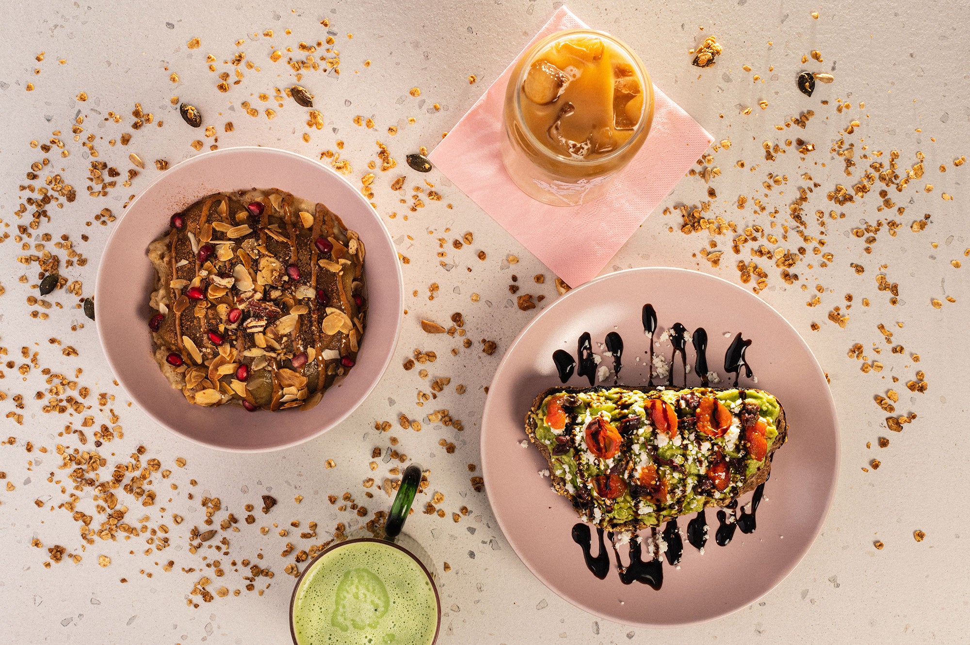 Melrose Kitchen | Matcha bar, acai bowls, lunch bowl, homemade pastrie